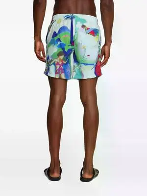 AMIR SLAMA Printed Deck Shorts