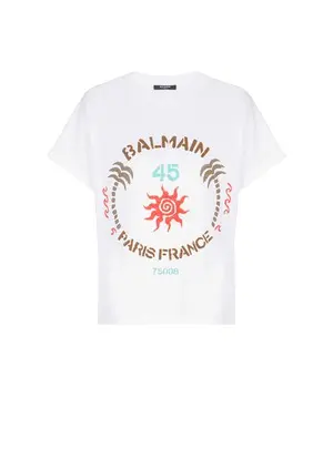 Balmain T-shirt With Logo Print - White