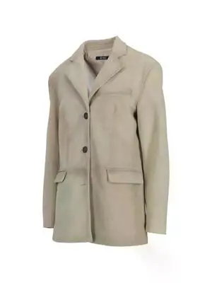 LA ROSE Button Suede Jacket