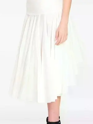 Jacquemus Draped Midi Skirt - White
