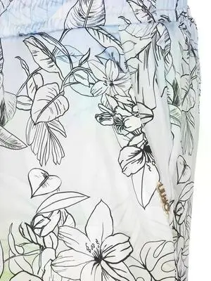 Liu Jo Floral Print Trousers - Green