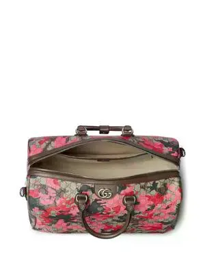 Gucci Gg-pattern Holdall Bag - Pink