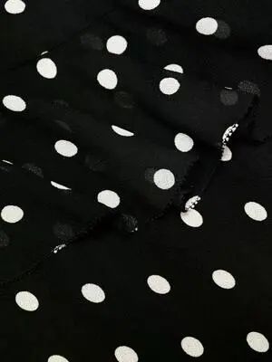 SELF-PORTRAIT Georgette Polka Dot Ruffled Maxi Dress