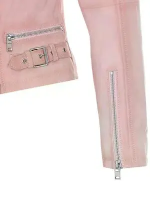 BULLY Zip Suede Jacket - Pink