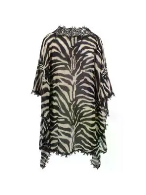 Ermanno Scervino Zebra Lace Dress - Black