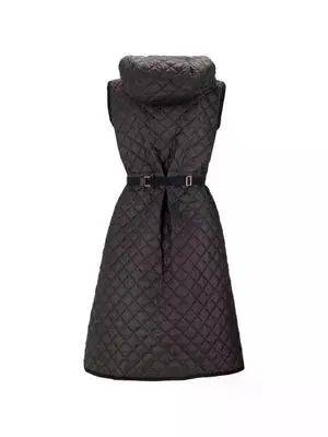 Max Mara Quilted Gilet With Detachable Hood - Black