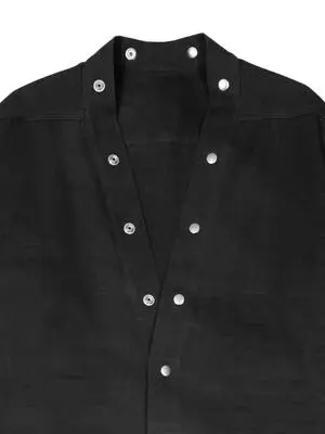 Rick Owens Larry Press-stud Shirt - Black