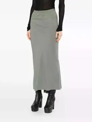 Rick Owens Fitted Skirt With Puddle Hem