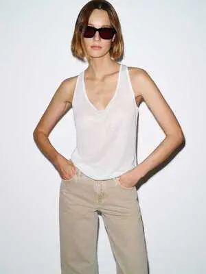REFORMATION Jemma Knit Top - Ivory