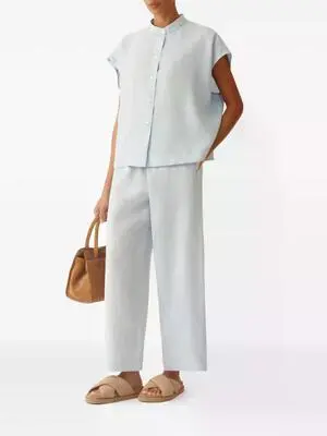Fabiana Filippi Collarless Button-down Shirt
