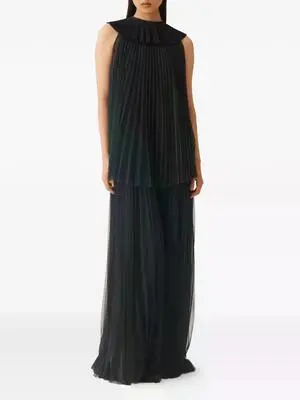 Fabiana Filippi Pleated Layered Dress - Blue
