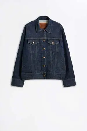 Scanlan Theodore Denim Oversized Jacket - Indigo.b