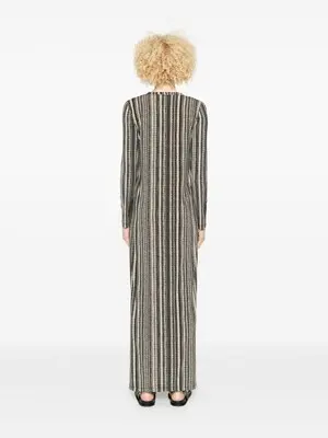SIYU Baez Kaftan Maxi Dress With V-neck And Side Slits - Multi