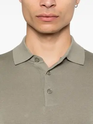 PAOLO PECORA Cotton Polo Shirt - Green