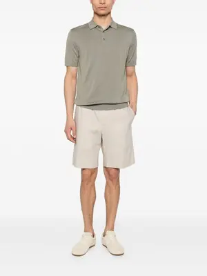 PAOLO PECORA Cotton Polo Shirt - Green