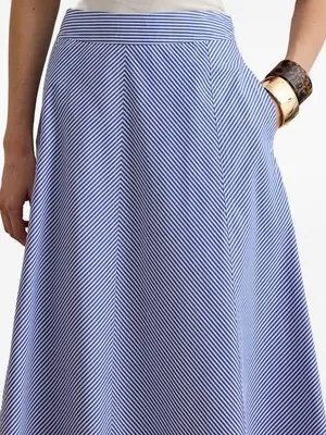 Ralph Lauren Striped A-line Skirt