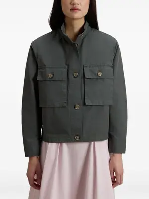 Woolrich Canvas Field Overshirt - Green