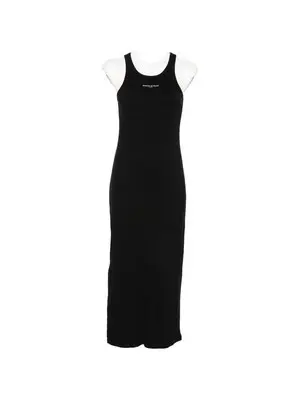 Maison Kitsuné Logo Ribbed Knit Tank Dress