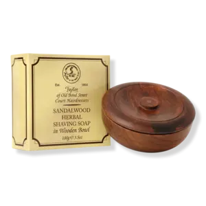 TAYLOR OF OLD BOND STREET Sandalwood Traditional Shave Soap In Acadia Wooden Bowl - One-color