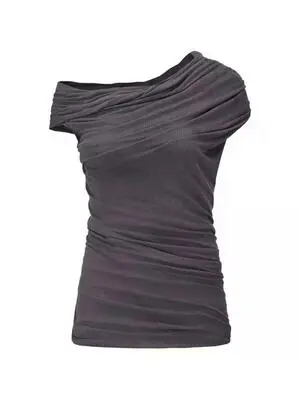 OUDE WAAG Shoulder-wrap Thread Top