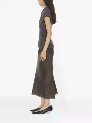 OUDE WAAG Shoulder-wrap Thread Top