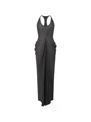 OUDE WAAG V-neck Draped Maxi Dress