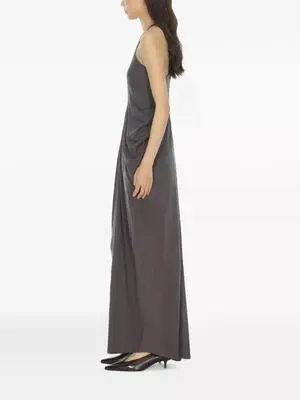 OUDE WAAG V-neck Draped Maxi Dress