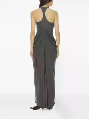OUDE WAAG V-neck Draped Maxi Dress