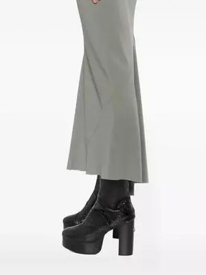 Rick Owens Fitted Skirt With Puddle Hem