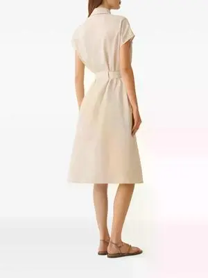Fabiana Filippi Patch Pocket Belted Dress