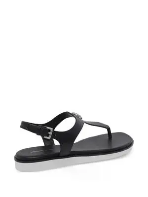 Michael Kors Logo Buckle Sandals - Black