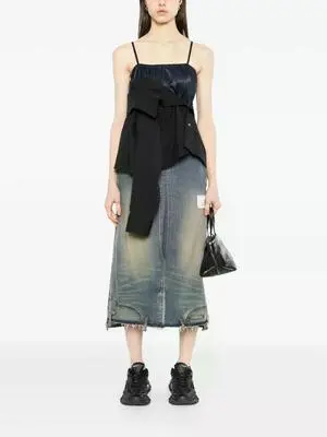 Mihara Yasuhiro Reversed Frayed Skirt