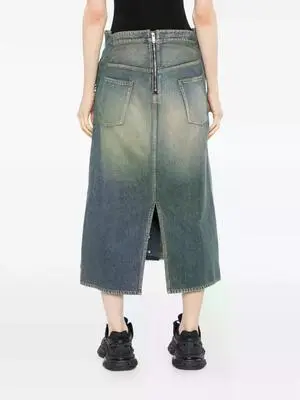 Mihara Yasuhiro Reversed Frayed Skirt
