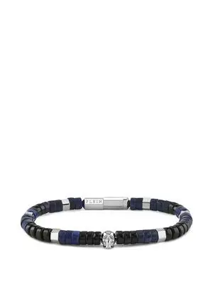 Philipp Plein Beaded Logo-detail Bracelet - Silver