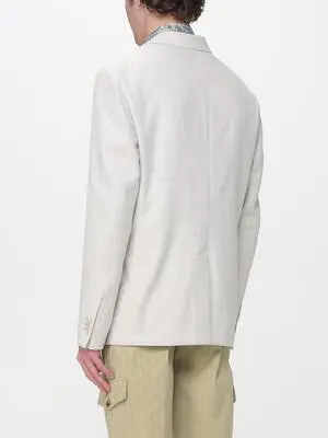 Etro Single-breasted Blazer In Cotton And Wool