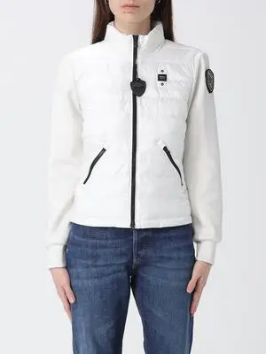 BLAUER. Padded Down Jacket With Zip Closure - White