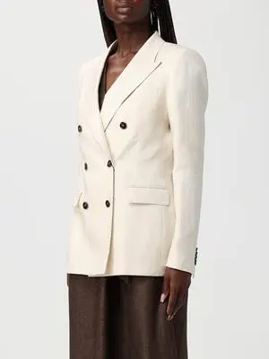 Tagliatore Double-breasted Linen Blazer - Beige