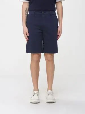 Eleventy Stretch Cotton Chino Shorts - Blue