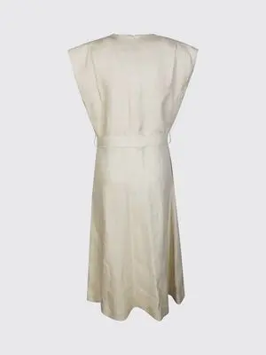 Incotex Midi Dress In Linen Blend