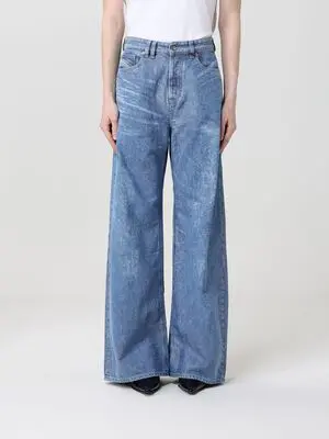 DIESEL® Wide Leg Acid Wash Jeans - Blue
