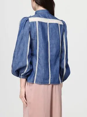 Zimmermann Striped Lace Detail Shirt