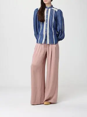 Zimmermann Striped Lace Detail Shirt