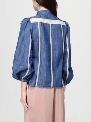 Zimmermann Striped Lace Detail Shirt