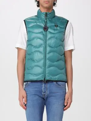 BLAUER. Quilted Technical Nylon Vest - Green