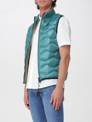 BLAUER. Quilted Technical Nylon Vest - Green