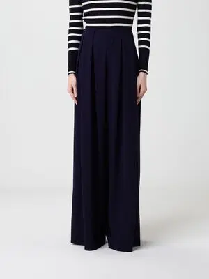 Ralph Lauren Wool Palazzo Trousers - Blue