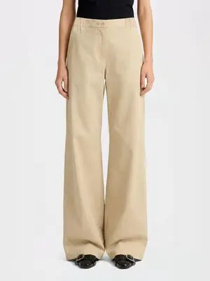 PATOU Organic Cotton Wide-leg Pants - Nude