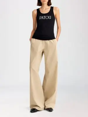 PATOU Organic Cotton Wide-leg Pants - Nude