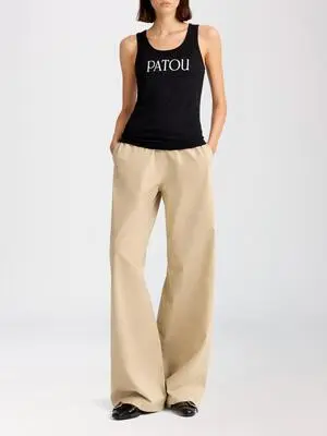 PATOU Organic Cotton Wide-leg Pants - Nude
