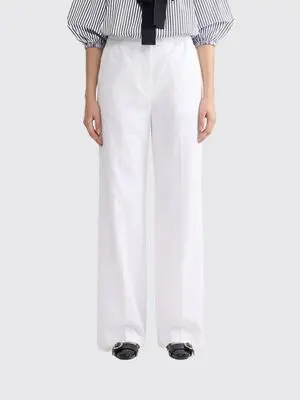PATOU Organic Cotton Wide-leg Pants - White